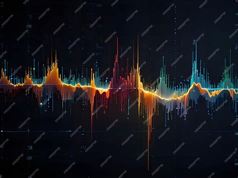 Premium Photo Data Visualization Data Network Sound Waves Effect Or