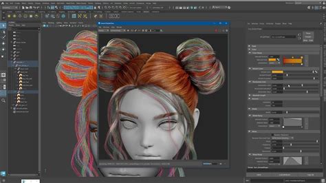 Artstation Ahoge 091 • Hair Plugin For Maya Resources
