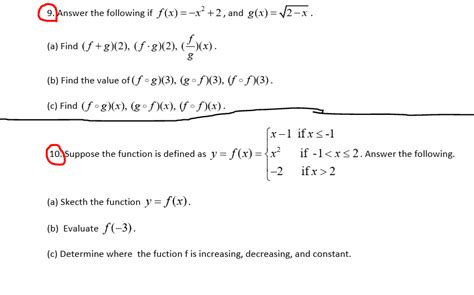 solved answer the following if f x x 2 2 and g x