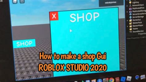 How To Make A Shop Gui In Under 3 Minutes In Roblox Studio 2020 Youtube