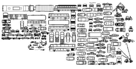 Different Type Of Vehicle Units 2d View Elevation Autocad File