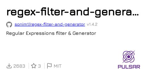 Regex Filter And Generator