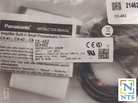 Panasonic Cx 482 Retroreflective Sensor 02m Optoelectronic Sensor