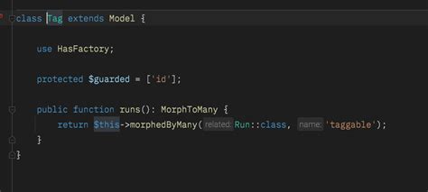 Bug No Autocomplete On WhereHas Polymorphic Relationship Issue Laravel Idea Plugin