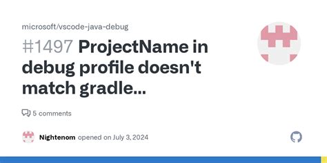 Projectname In Debug Profile Doesnt Match Gradle Projectname · Issue 1497 · Microsoftvscode