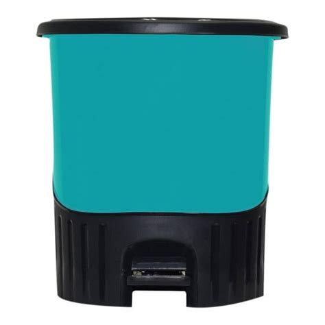 Bote De Basura Plastictrends Con Pedal 14 L Azul Walmart