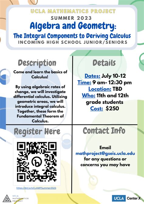 Upcoming Math Learning Opportunities Ucla Center X