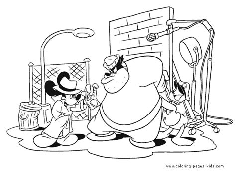 Mickey Mouse Pete Coloring Pages