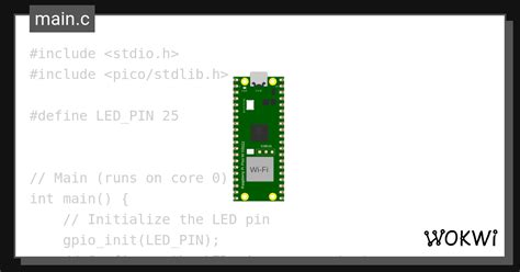 Pico W Blinky Wokwi Esp32 Stm32 Arduino Simulator