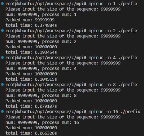 并行前缀和计算——mpi Scan算法的c语言实现并行求前缀和 Csdn博客
