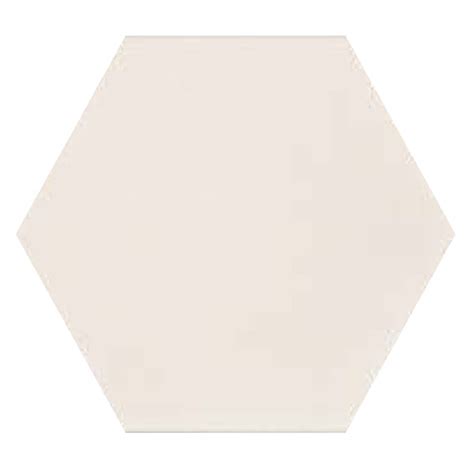 Topcu Flamingo 6 In Porcelain Hexagon Tile White Floorzz