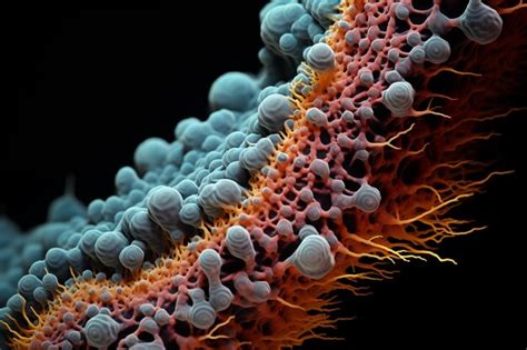 premium photo electron microscopy structure of carbon by generative ai