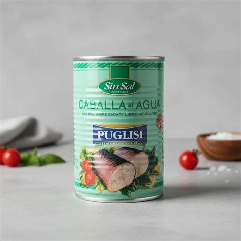 Caballa Puglisi Natural Sin Sal 380 Grs X 5 Unidades Mercadolibre