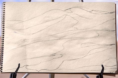 Sketch The Dunes Great Sand Dunes National Park Preserve U S