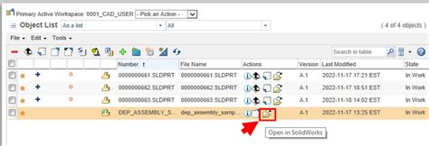 CS Every Time The Open In SolidWorks Operation Is Used To Open A SolidWorks CAD Model