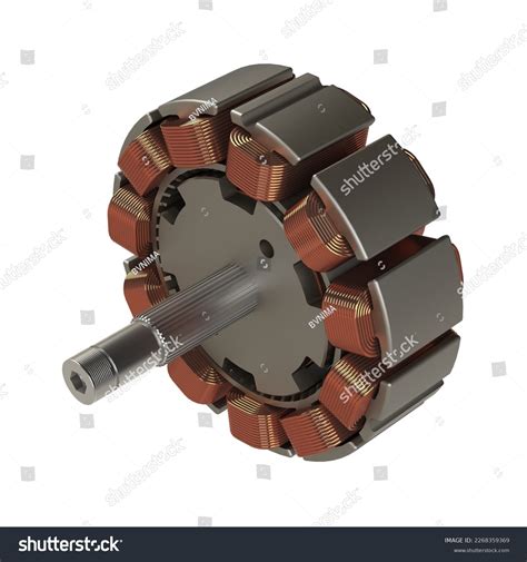 Alternator Rotor Stator Automotive Industry 3d Stock Illustration Alternator Rotor Stator Automotive Industry 3d Stock Illustration