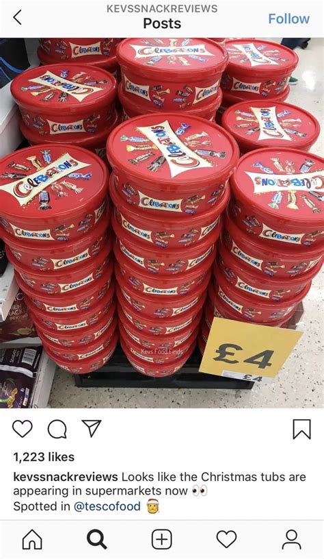 Tesco Is Already Selling Tubs Of Christmas Chocolates Berkshire Live