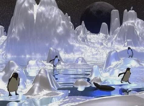 Cyber Glacier Penguins Rfrutigersubaesthetics