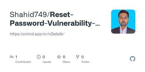 Github Shahid749 Reset Password Vulnerability Mind Map Xmind App M Nzwbdk