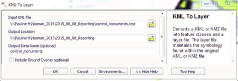Kml To Layer Tool Dialogue Box Download Scientific Diagram