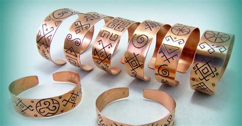 Bratari Din Cupru Cu Simboluri Dacice