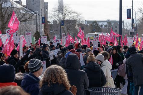 Queens Workers And Community Members Rally Ahead Of Cupe Strike