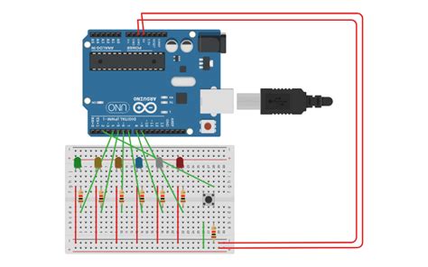 circuit design led dice tinkercad