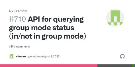 Api For Querying Group Mode Status Innot In Group Mode · Issue 710