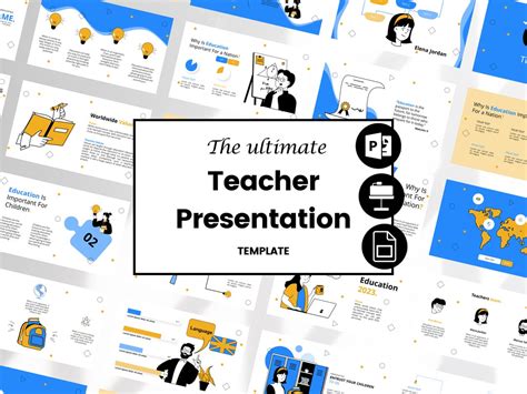 Education Presentation For Teacher Powerpoint Template Education Slide