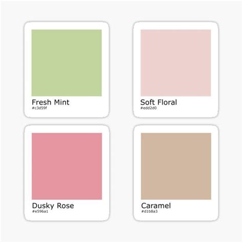 Fresh Spring Color Palette Sticker