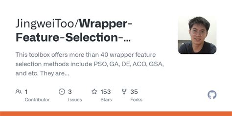 Github Jingweitoowrapper Feature Selection Toolbox This Toolbox Offers More Than 40 Wrapper