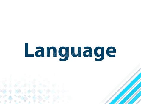 Language Modern Flat Design Blue Abstract Background Stock Illustration
