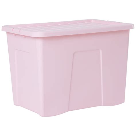 Storage Box 80l Pink Storage Boxes Bandm