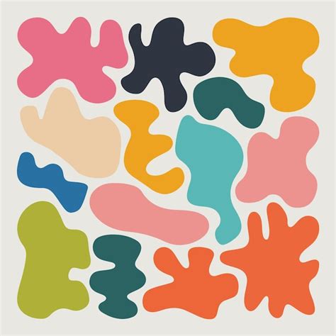 Premium Vector Colorful Abstract Amorphous Shapes