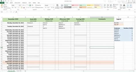 Entry 24 By Mamoons3 For Excel Based Automatic Shift Scheduler 0912