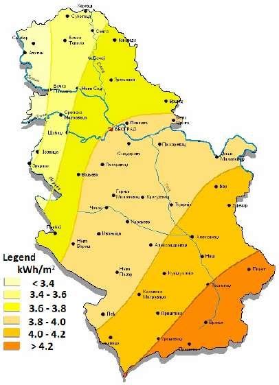 Annual Average Daily Energy Of Global Solar Radiation To The Horizontal Download Scientific