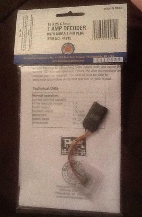 Bachmann E Z Command Decoder Wnmra Plug 1 Train 44915 1787450803