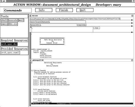 A Developer S Interface An Action Window Interfaces From The Process Download Scientific