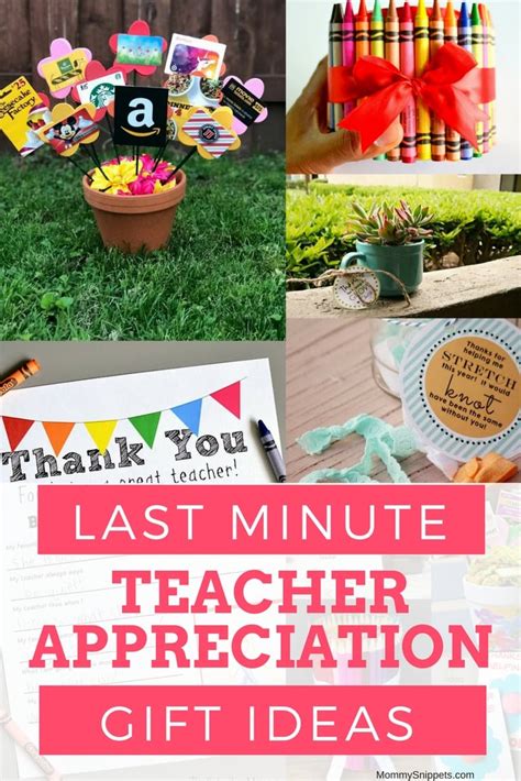 Last Minute T Ideas For Teacher Appreciation Week