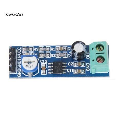 Turbobo Lm386 Dc 4v 12v Mini Micro Audio Sound Frequency Amplifier Board Mono Amp Module
