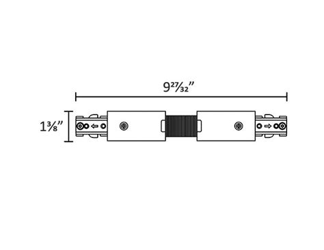 Single Circuit Track System H Type Flexible Connector Gl Led Us Lighting