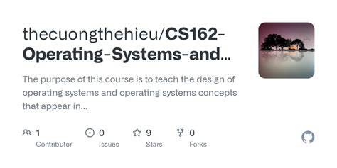 Cs162 Operating Systems And System Programmingcourse Inf At Master