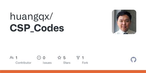 Github Huangqx Csp Codes