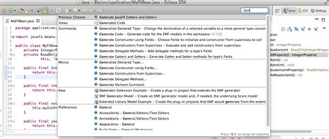 e fx clipse 1 0 new features generate javafx properties accessors