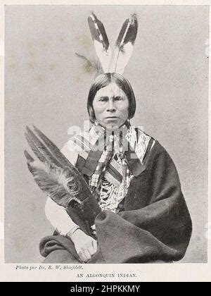 An Algonquin Brave In Full Dress The Algonquian Are One Of The Most