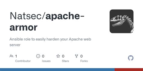 GitHub Natsec Apache Armor Ansible Role To Easily Harden Your Apache Web Server