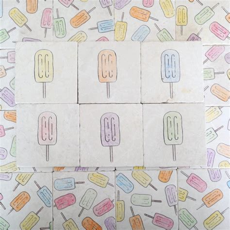 Popsicle Coasters Lace Grace And Peonies