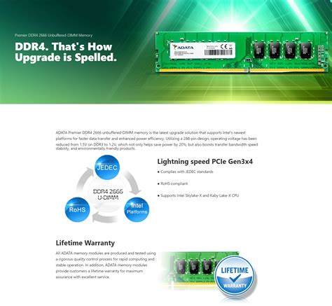 Adata Premier 8gb Ddr4 2666 Memory