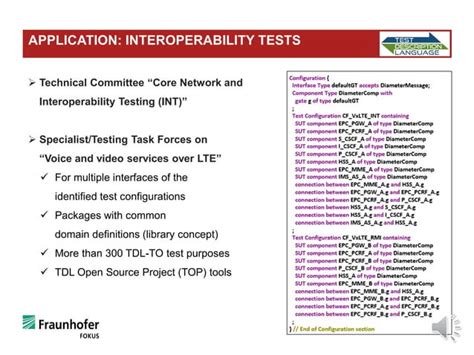 Using Tdl For Standardised Test Purpose Definitions Ppt