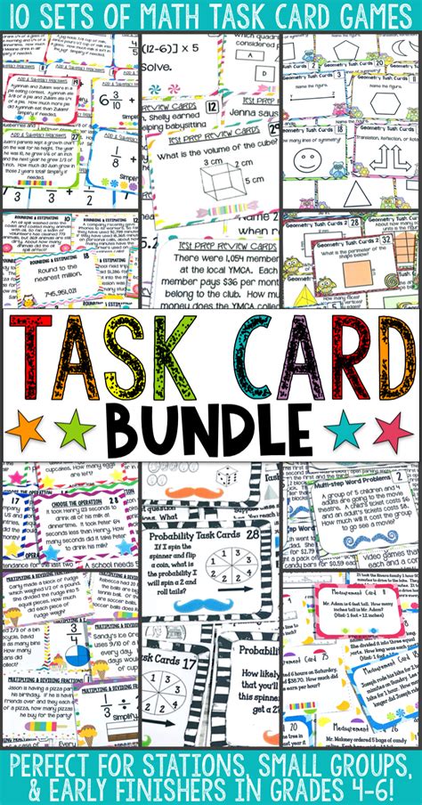 Math Task Card Bundle